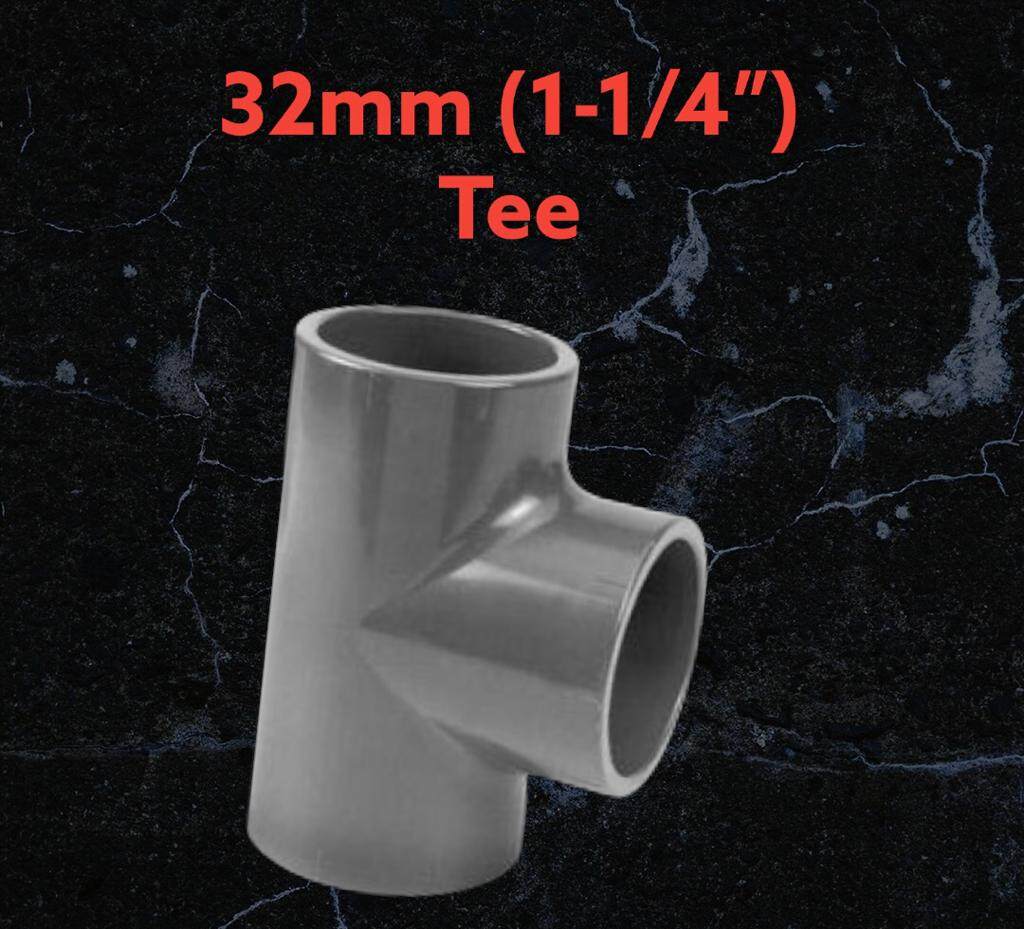 32MM (1-1/4") PVC Fitting / PVC Connector - Socket/Elbow/Tee - P/T ...