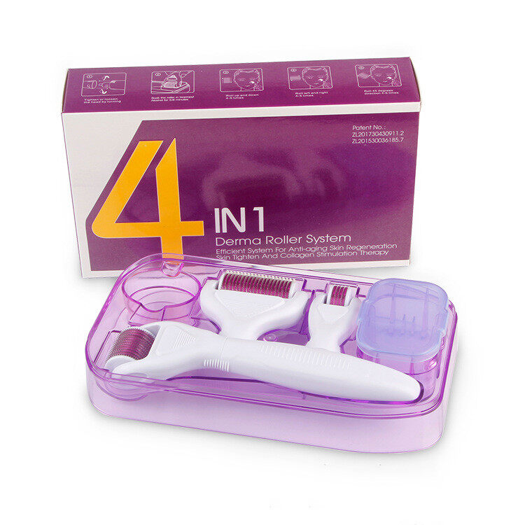 DRS Derma Roller Kits 4 in 1 Dermaroller Skin Rejuvenation Meso Therapy ...