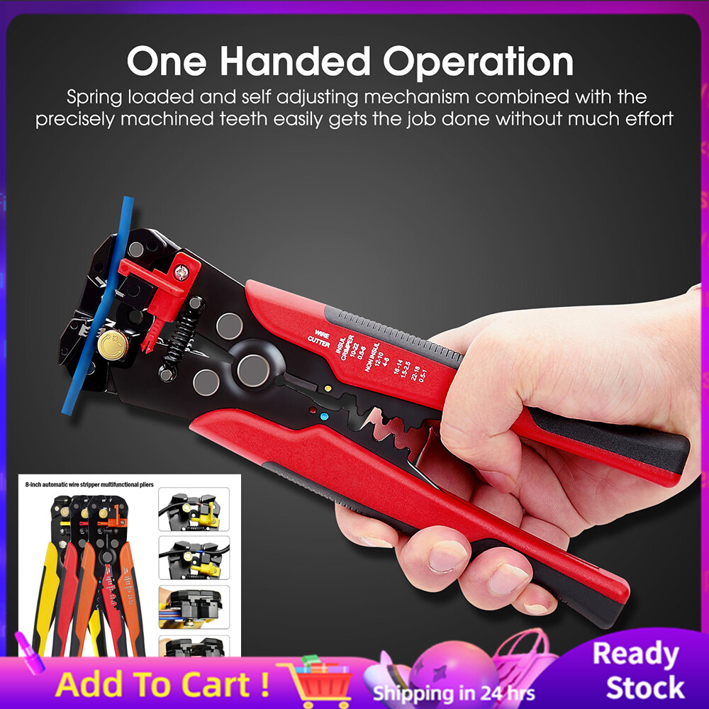 Quality】Wire อุปกรณ์ปอกสาย Self-Adjusting 8เครื่องปอกสายไฟอัตโนมัติคีม ...