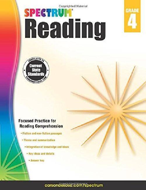 สมุดอ่านสเปกตรัมเกรด 4 English Original Spectrum Reading, Grade 4 ...