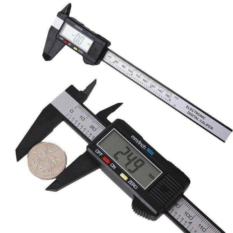 6Inche 150mm LCD Digital Vernier Caliper Micrometer Measure Tool Gauge ...