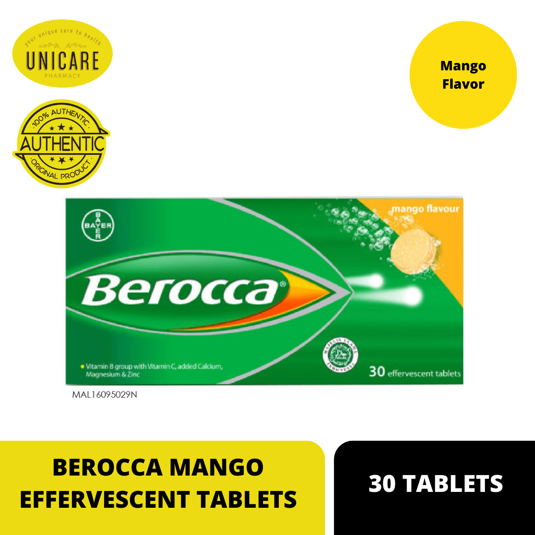 BEROCCA MANGO 30 EFFERVESCENT TABLETS | Lazada