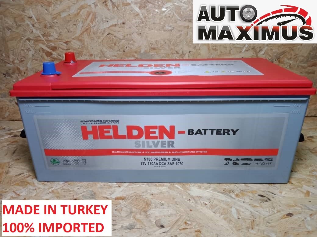 6 Mths Warranty- Helden DIN B 180ah (N150) Maintenance Free Truck ...