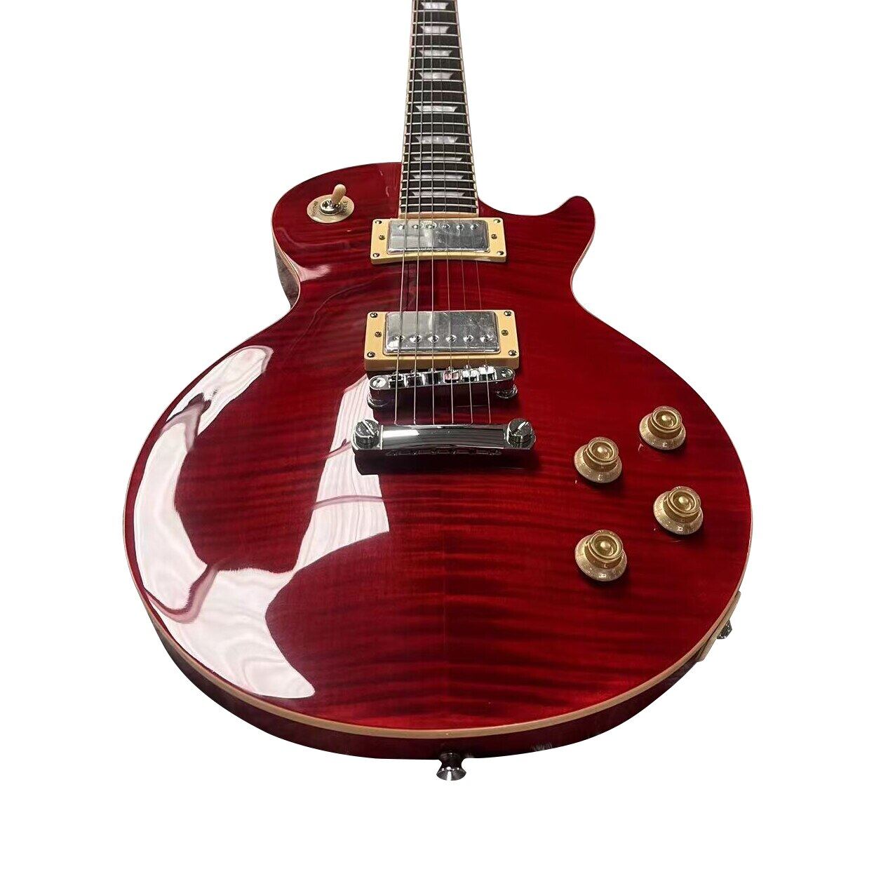 กีตาร์ไฟฟ้า Gibson Les Paul Standard Red Burst ผิวเสือสุดวิจิตร | Lazada.co.th