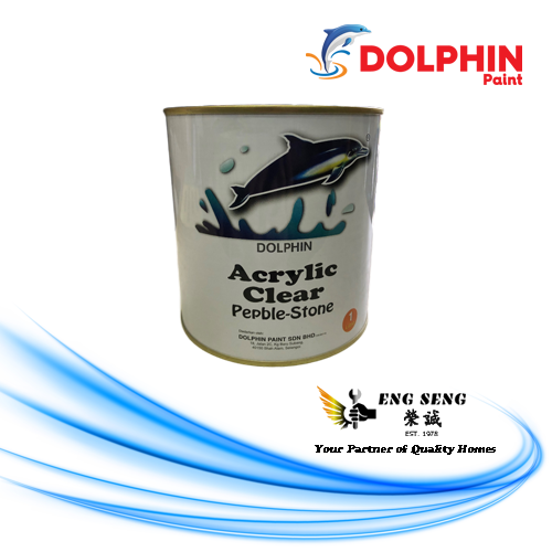 DOLPHIN Acrylic Clear Acrylic Flat Paint (1L/5L) | Lazada