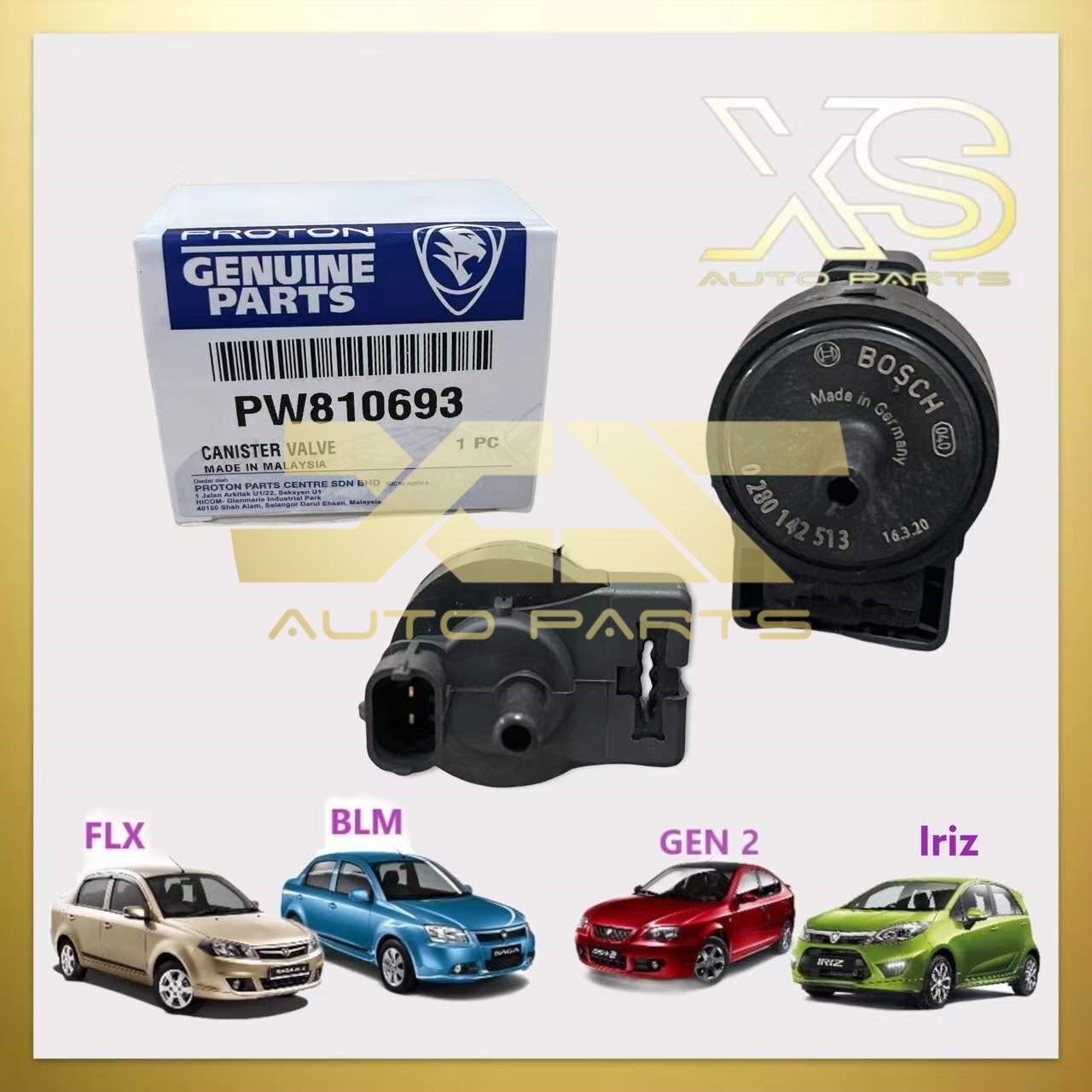 PW810693 CANISTER PURGE VALVE PROTON SAGA BLM FLX / PERSONA / PREVE ...