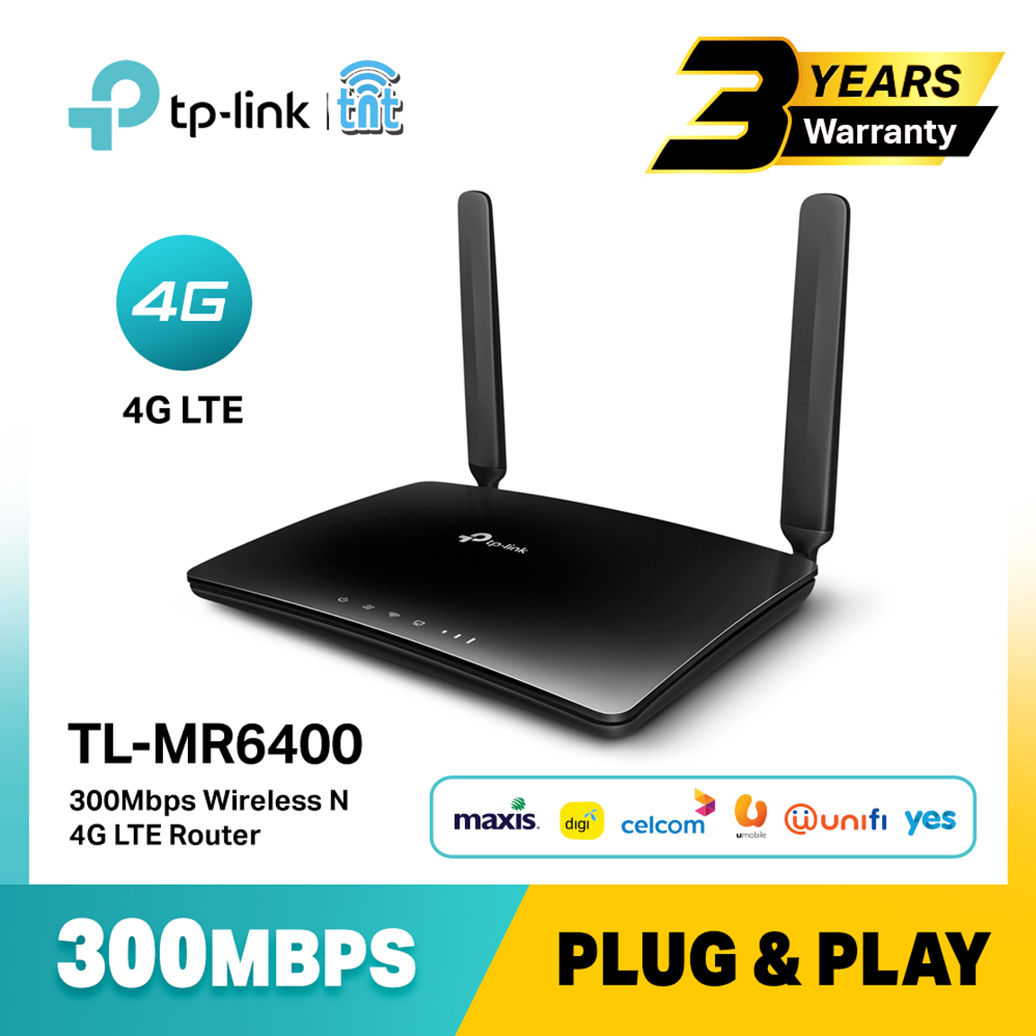 Tp-Link 4g Router Sim Card Modem TL-MR6400 300mbps Wireless & 4g LTE ...