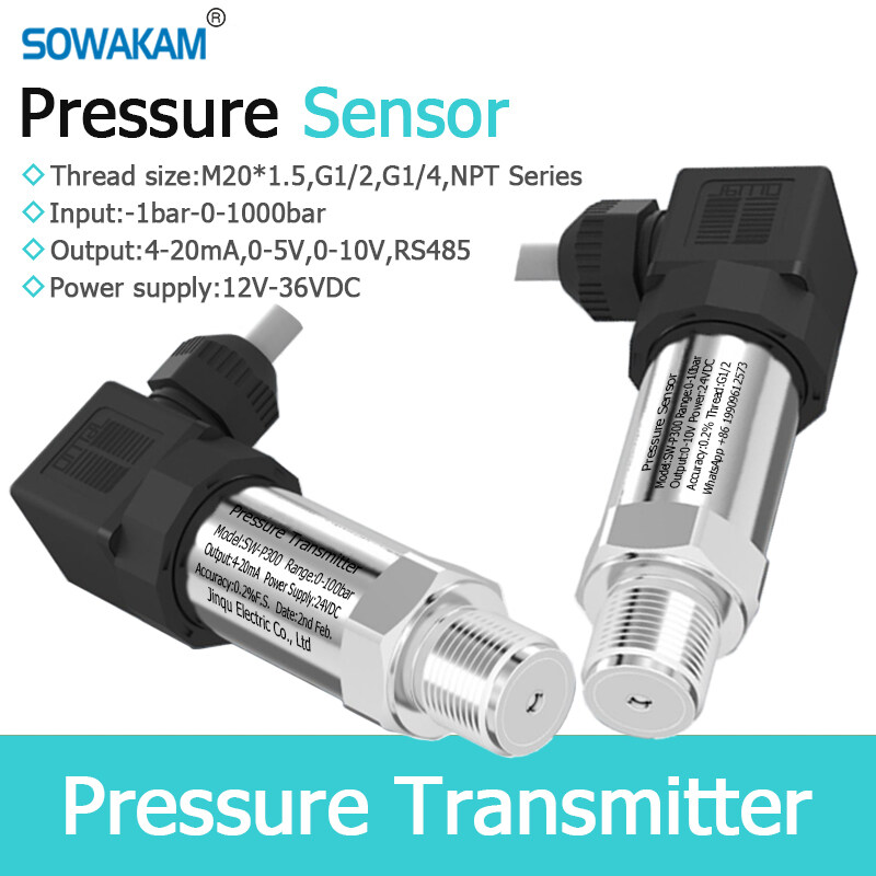 Pressure Transmitter Measurement -1bar-0-1000bar Water Gas Oil Liquid ...