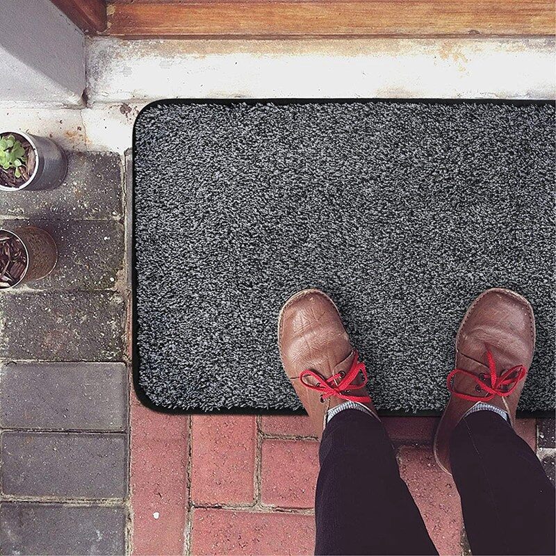 Door Mat, Backing Non Slip Low-Profile Super Absorbent Door Mat Cotton ...