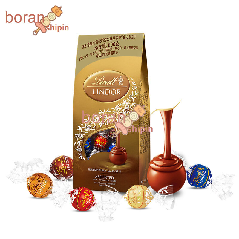 【China Tea.】Lindt Soft Heart Selection Chocolate Sharing 600g Milk Dark ...