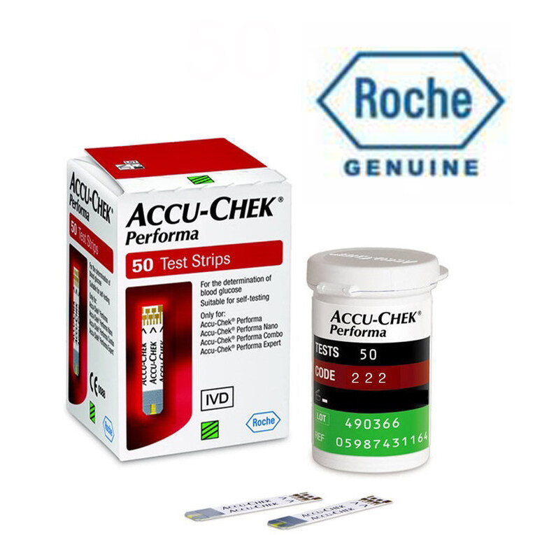ACCU CHEK PERFORMA TEST STRIPS 50 SHEETS GLUCOSE TEST CHEK PERFORMA ...