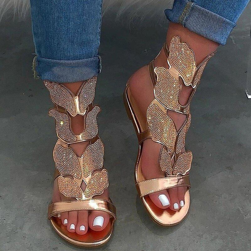 Rhinestone New Women Spring/summer New Soft-slip Non-slip Sandals Foam ...