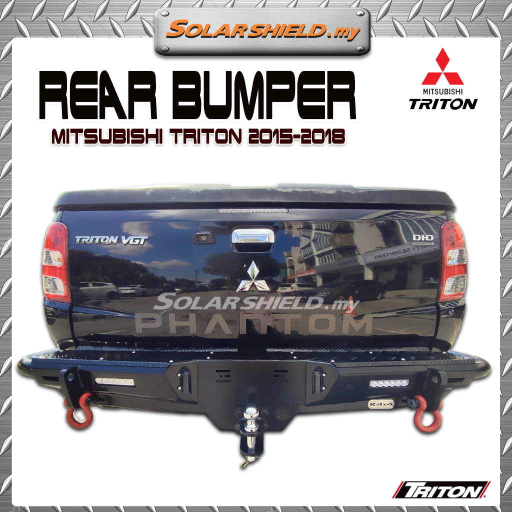 Mitsubishi Triton 2015-2018 Rear Bumper 4X4 Rear Bumper | Lazada