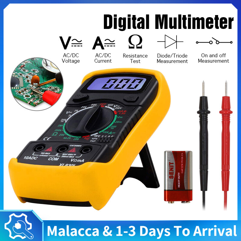 Smart Digital Multimeter XL830L Digital Display Multimeter Volt Meter ...
