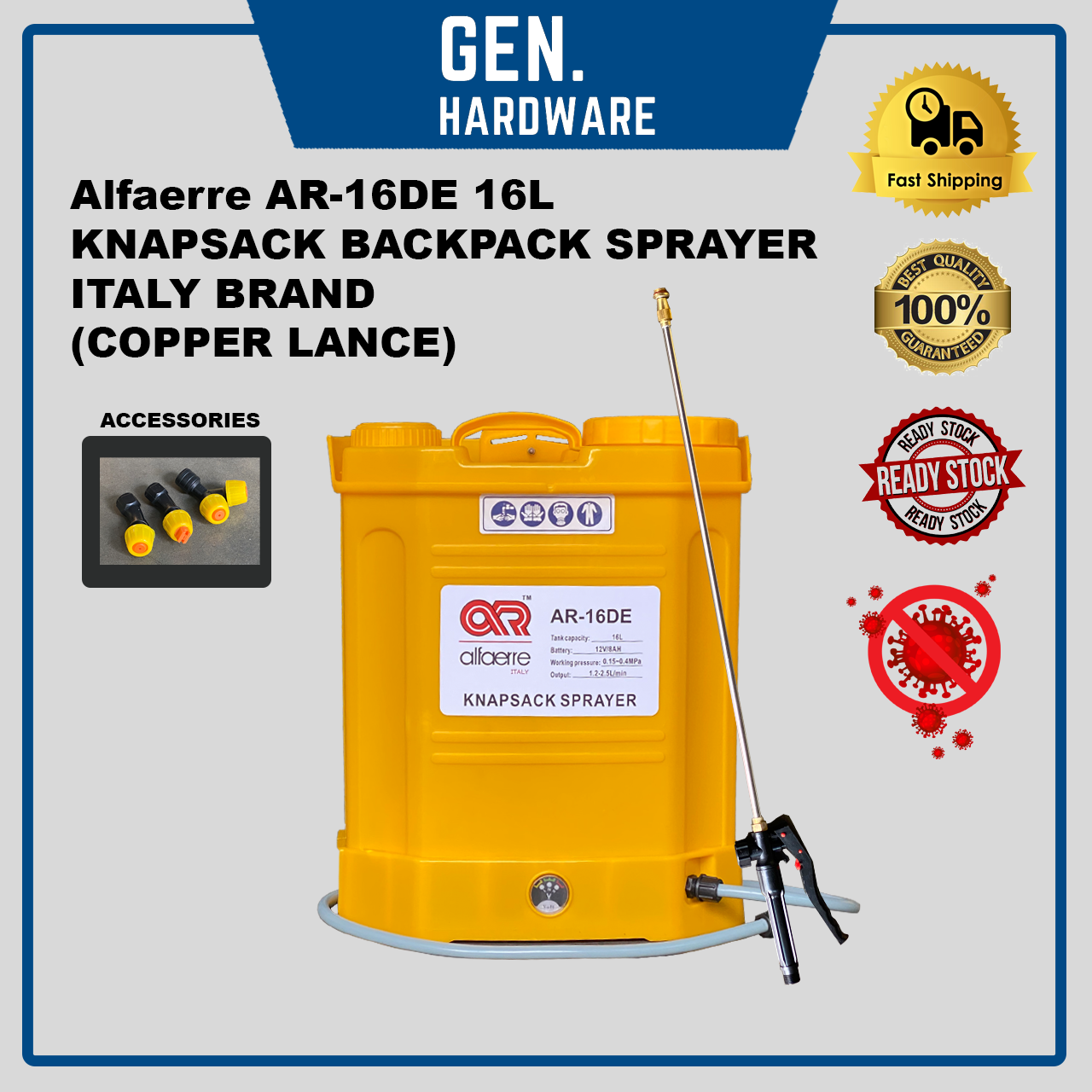 TENAKA POWER KNAPSACK SPRAYER TL160B 16L PAM RACUN FERTILISER SPRAYER ...