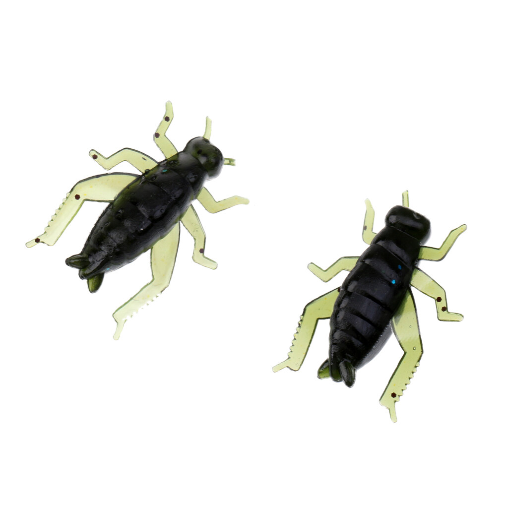 CCClever 100pcs Soft Fishing Lures Cricket Insect Baits Insect Bait ...