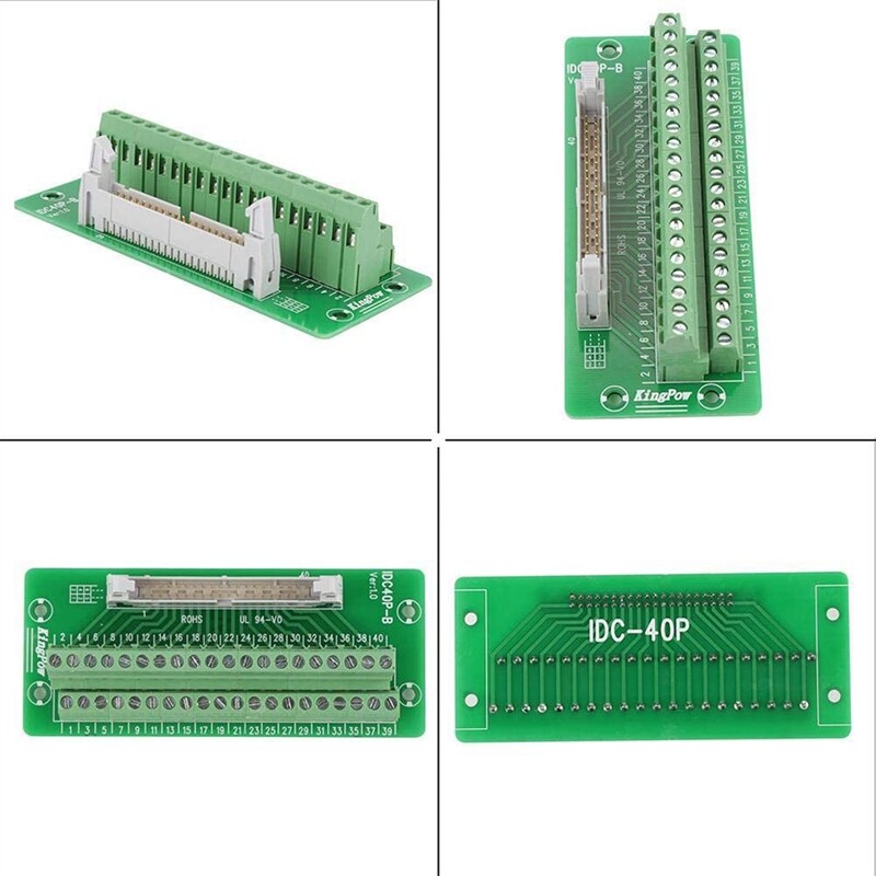 IDC40P 40Pin Connector Strip Breakout Board Terminal Block Plug PLC ...