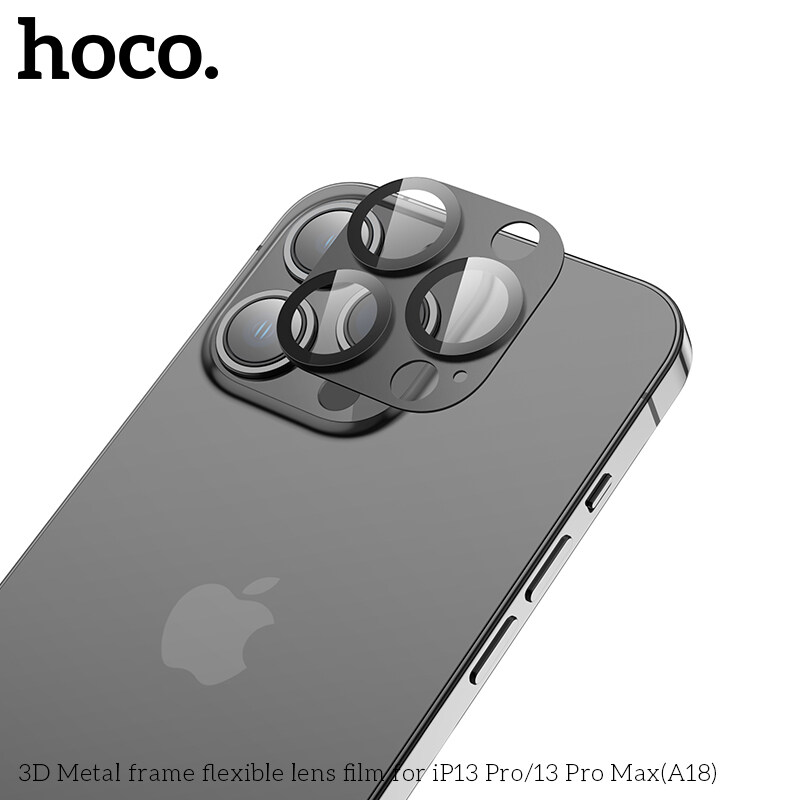 HOCO 2021 3D กรอบโลหะยืดหยุ่นเลนส์ฟิล์มสำหรับ IP13 Mini,สำหรับ IP13 ...