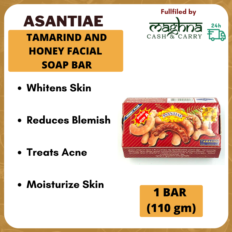 Asantiae Tamarind With Honey Thai Lightening Facial Soap Bar (Sabun ...