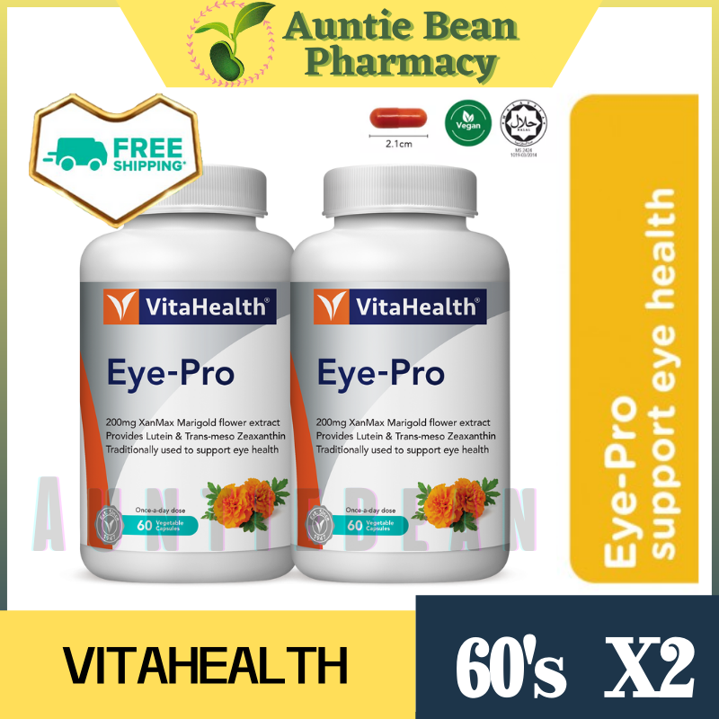 [ FREE SHIPPING ] Vitahealth Eye-Pro [ 60 capsules X 2 bottle ] EXP:03/ ...