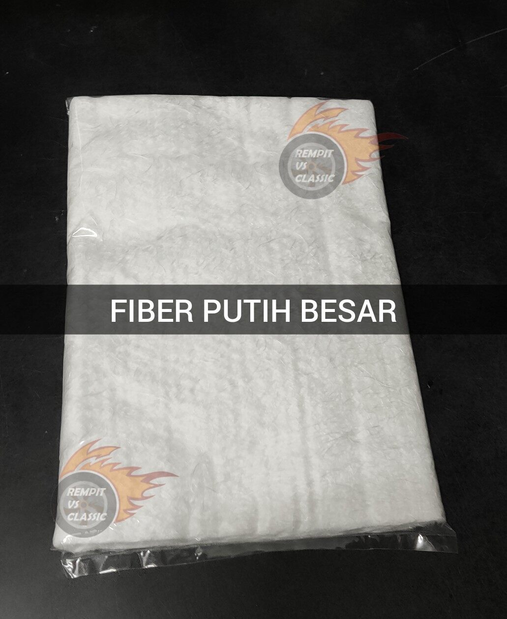 REMPIT Fiber Putih Exhaust Besar 43CM x 30CM / Fiber Glass MUFFLER ...