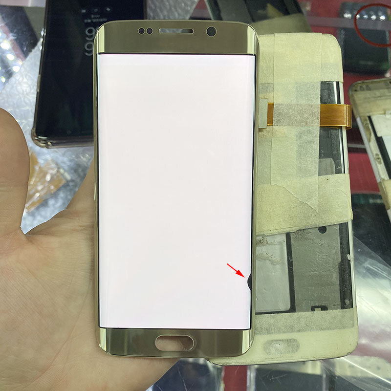 Original Amoled G925F จอแอลซีดีสำหรับซัมซุง S6ขอบจอ LCD กรอบ5.1หน้าจอ ...