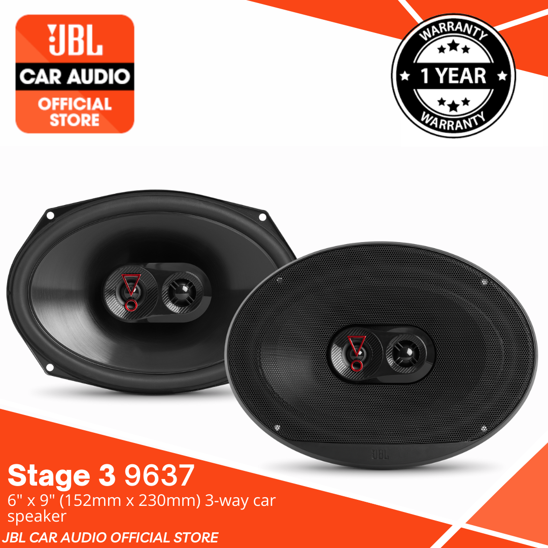 JBL Stage3 9637 | 6" x 9" 3-Way Speaker (With Grille) | Lazada