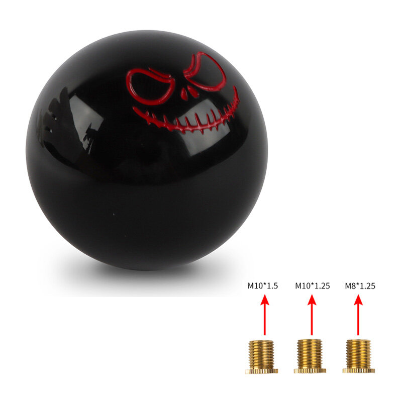 Universal JDM Car Gear Shift Knob Ghost Smile Face Ball Manual Gear ...