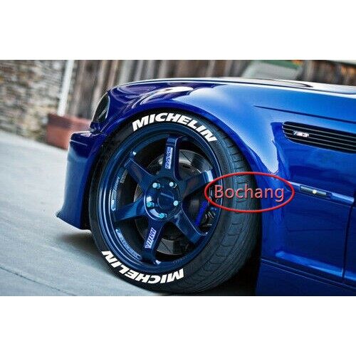 MICHELIN Tire stickers 3D PVC Letterings White Car Universal Tuning ...