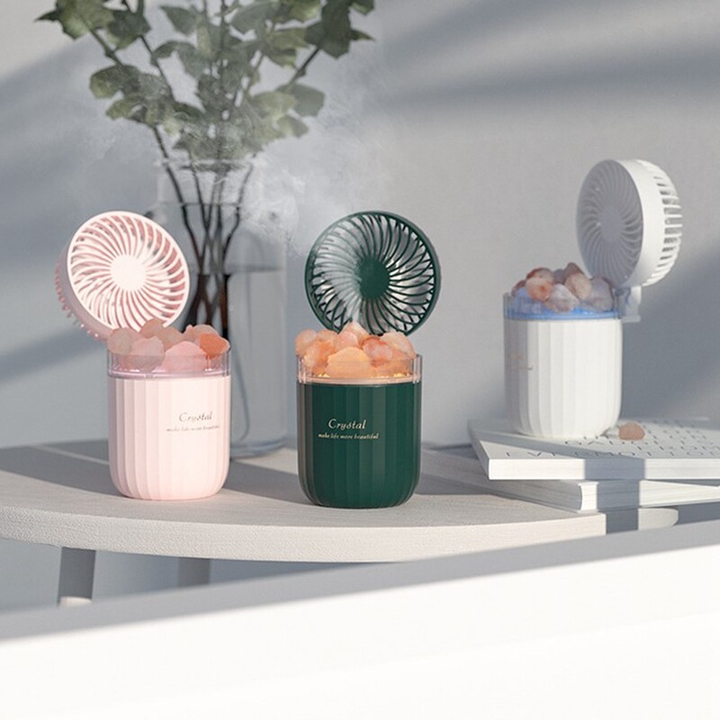Portable Crystal Aromatherapy Humidifier USB Wireless Aroma Oil ...