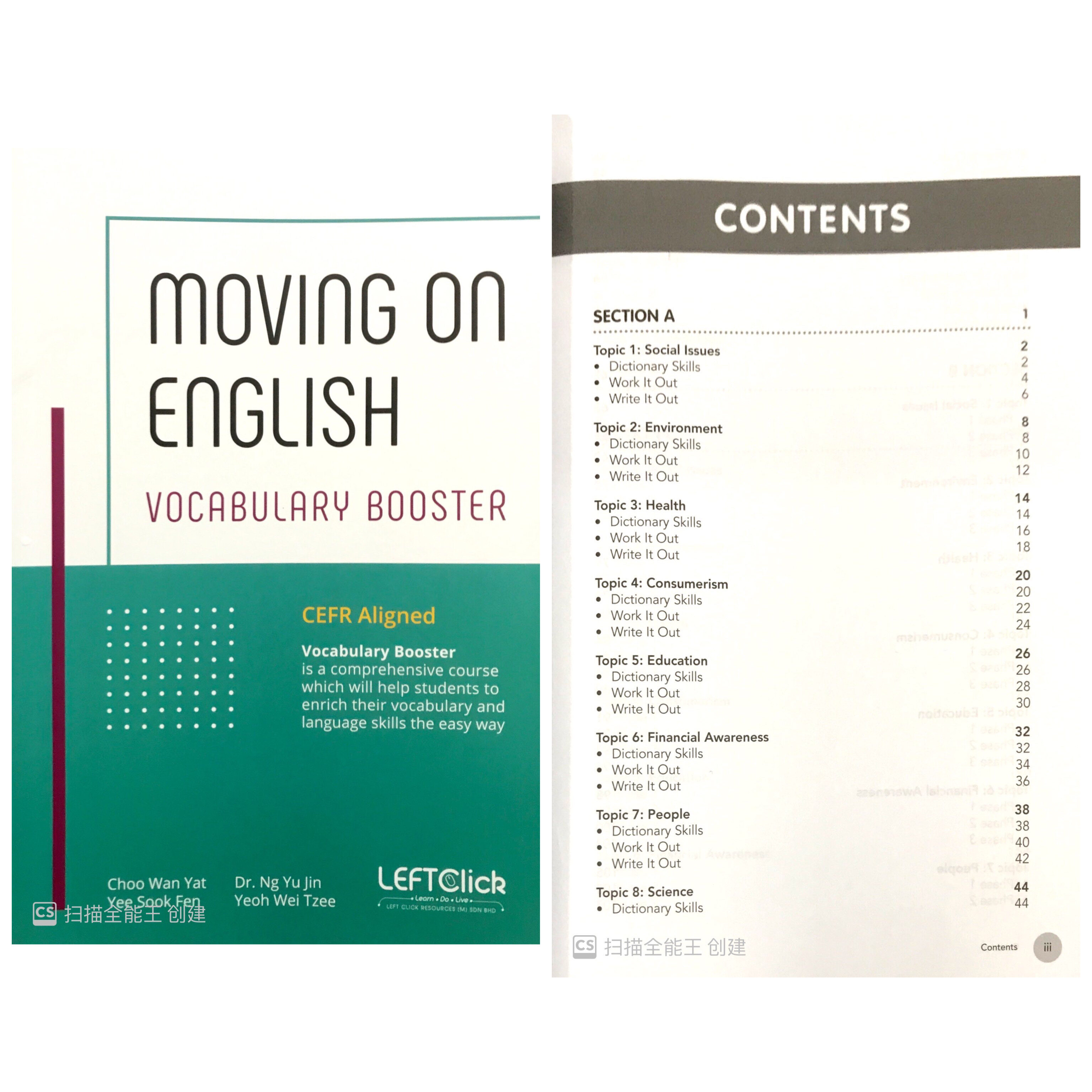 【LEFTClick】MOVING ON ENGLISH GRAMMAR BOOSTER / VOCABULARY BOOSTER ...