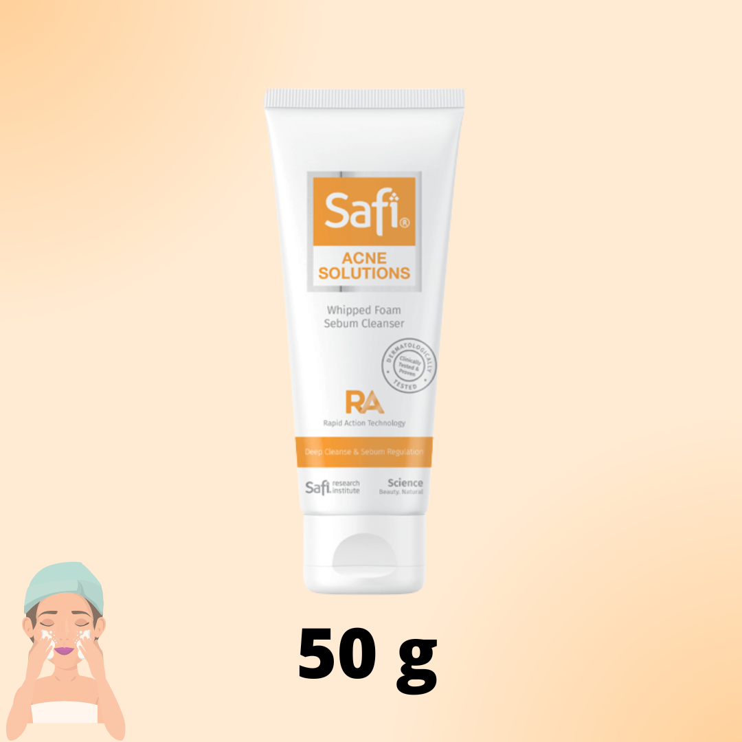 Safi Acne Solutions Whipped Foam Sebum Cleanser Rapid Action Technology ...