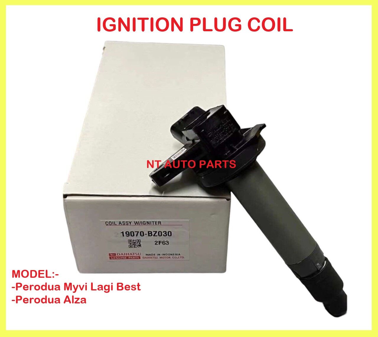 💯 ORIGINAL 💯IGNITION PLUG COIL PERODUA MYVI LAGI BEST,ALZA (19070-BZ030 ...