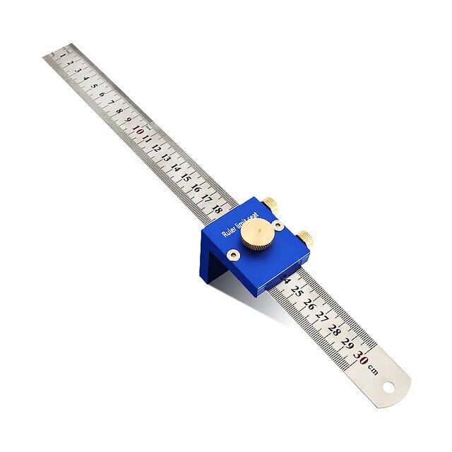 30Cm/12 Inch Scribing Ruler Adjustable 90 Degrees Scale Ruler Measuring ...