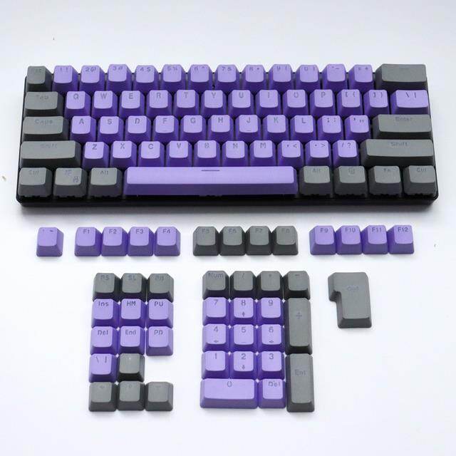 【A HOT】 106 Keys Grey Red Keycaps PBT Specials Keycap Backlit Two-Color ...