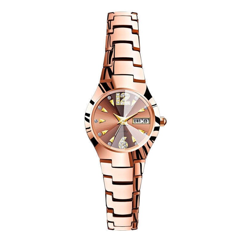 Ms Trill นาฬิกากาแฟเรืองแสงสีทองนักเรียนนาฬิกาควอตซ์กันน้ำนาฬิกาผู้หญิง ...