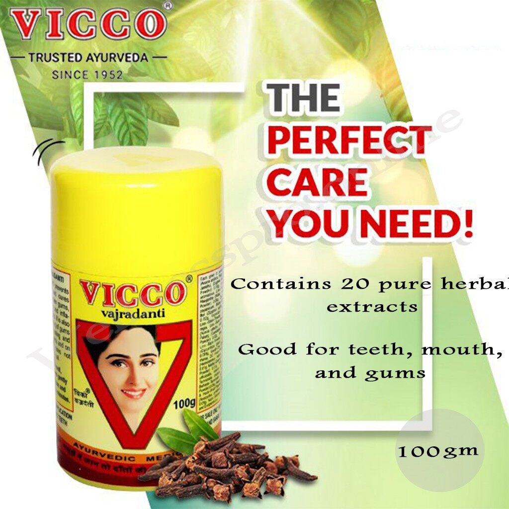 VICCO TOOTH POWDER - 100GM | Lazada