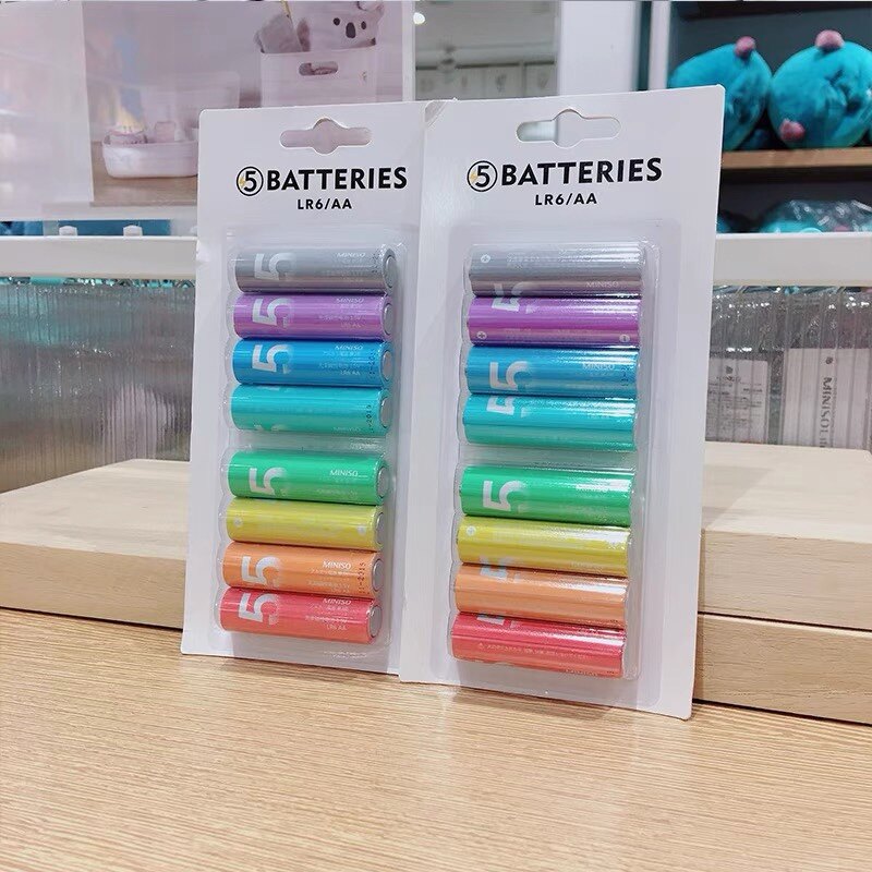 MINISO 【2 Packs】Rainbow Series Alkaline Battery | Lazada