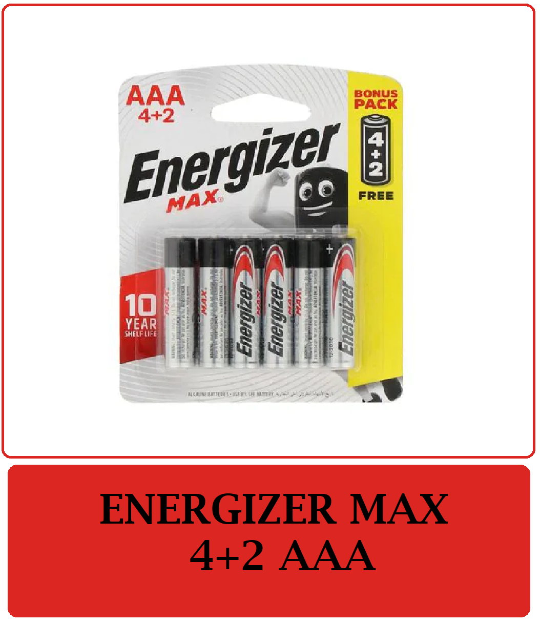 ENERGIZER BATTERY MAX AA6/AAA6 | Lazada