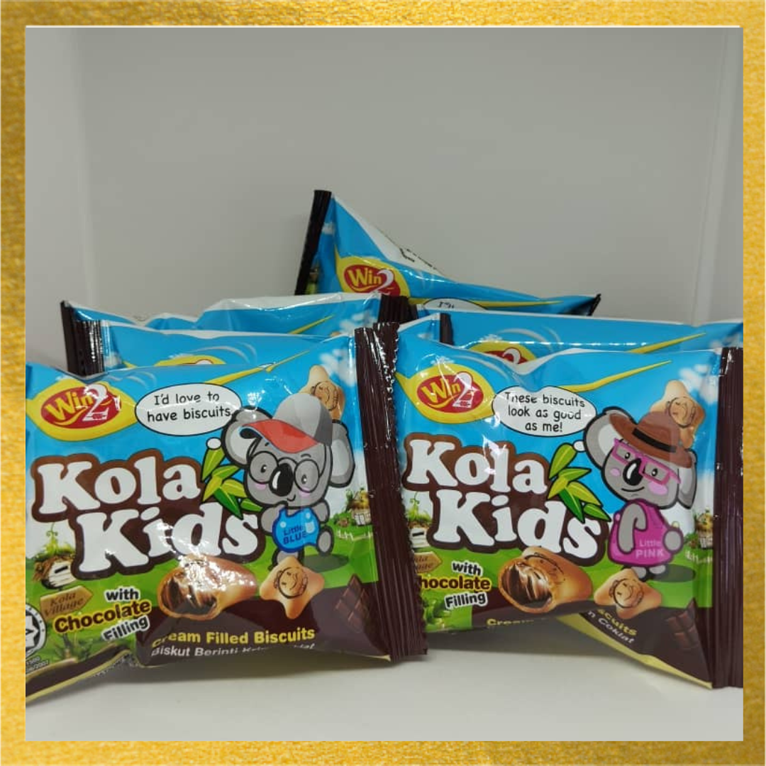 ⭐ ready stock ⭐ WinWin Kola Chocolate mini biscuits 无尾熊迷你巧克力流心饼干 exp ...