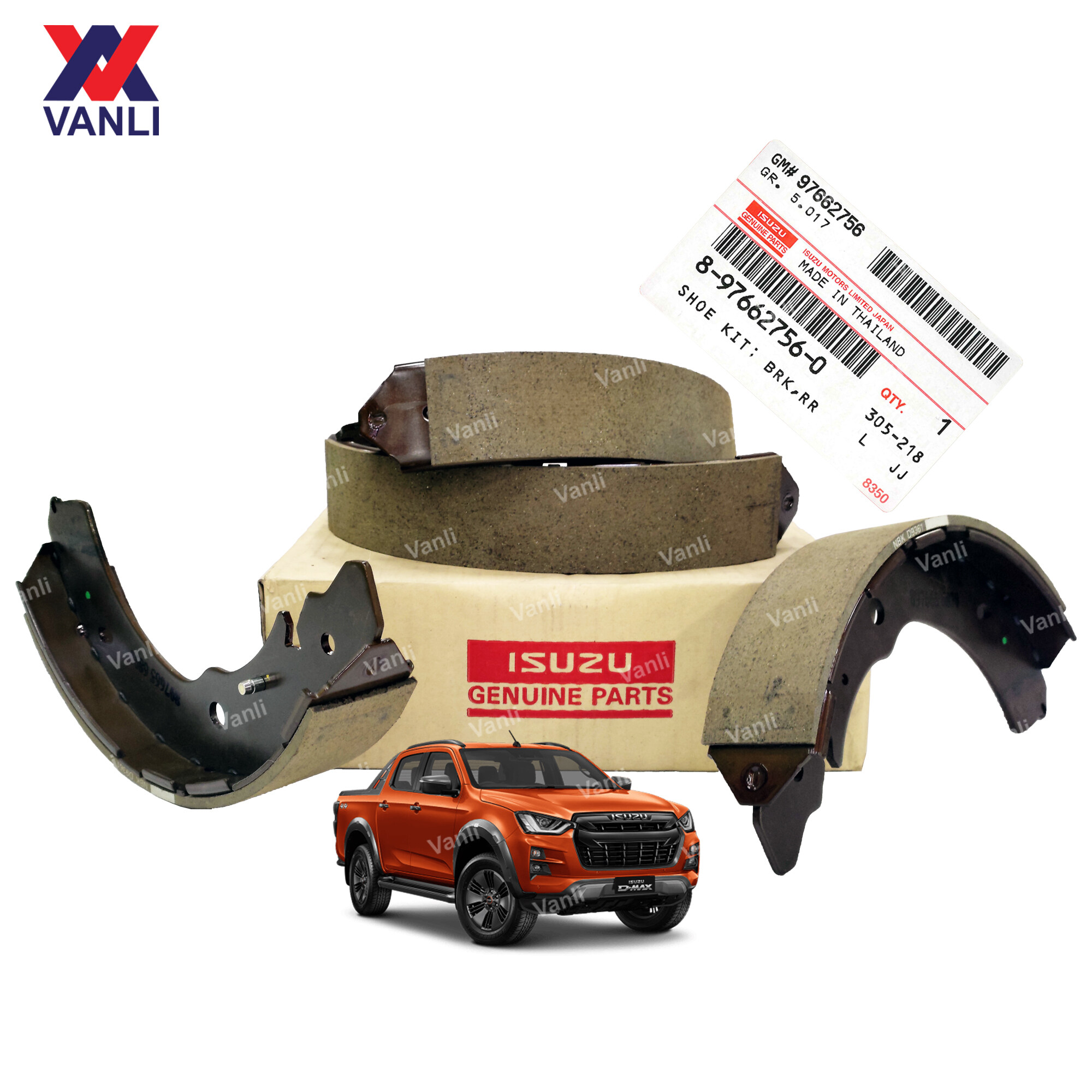 Isuzu Genuine Rear Brake Shoes for Isuzu D-Max 2002-Present | Lazada