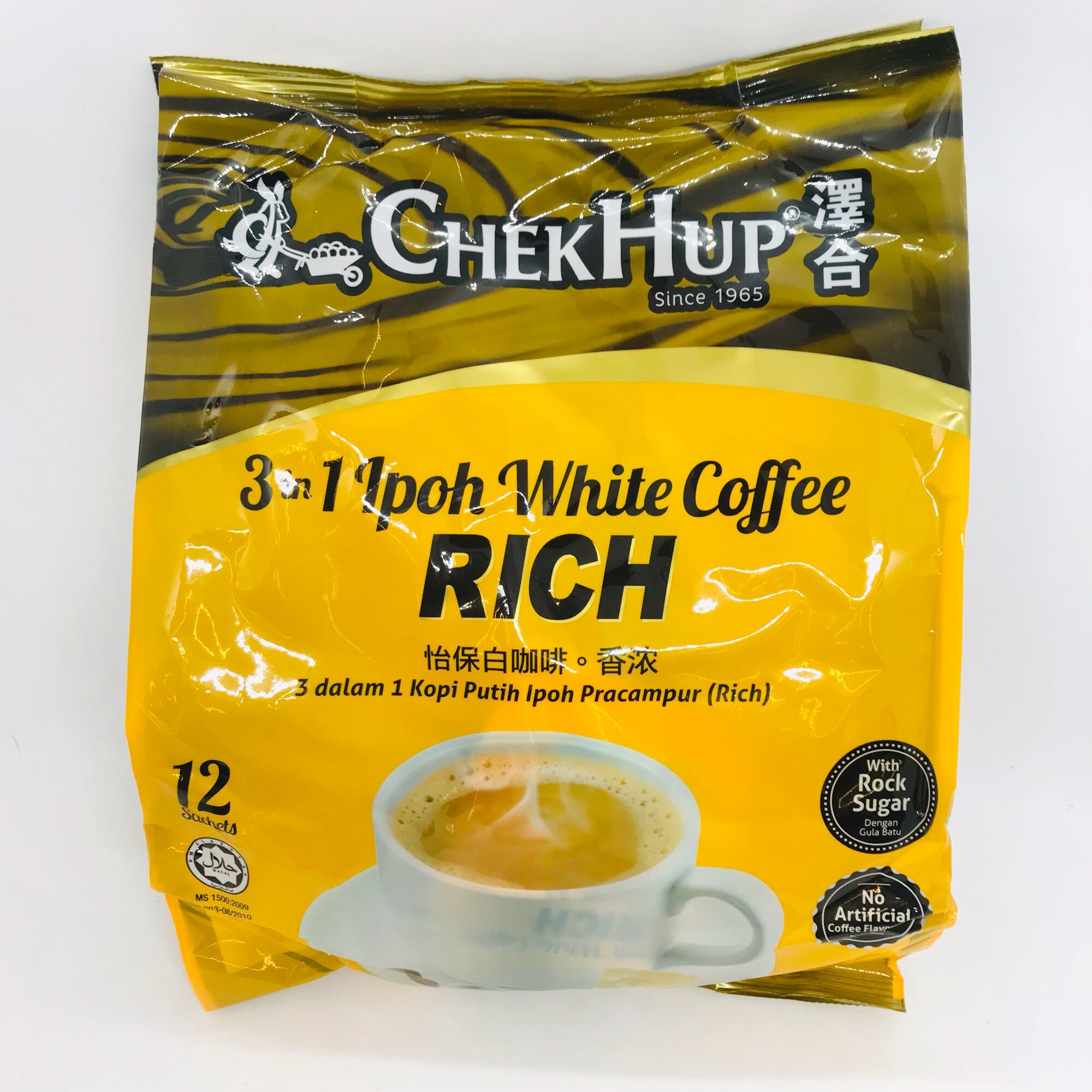 Chek Hup 3 in 1 Ipoh White Coffee Rich 泽合 怡保白咖啡 香浓 12s x 40g | Lazada