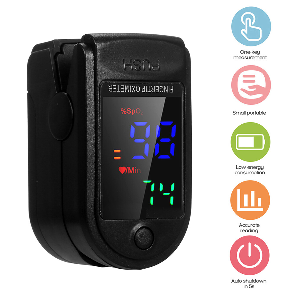 Digital Fingertip Pulse O-Ximeter จอแสดงผลแอลอีดีเลือดเซ็นเซอร์ออกซิเจน ...