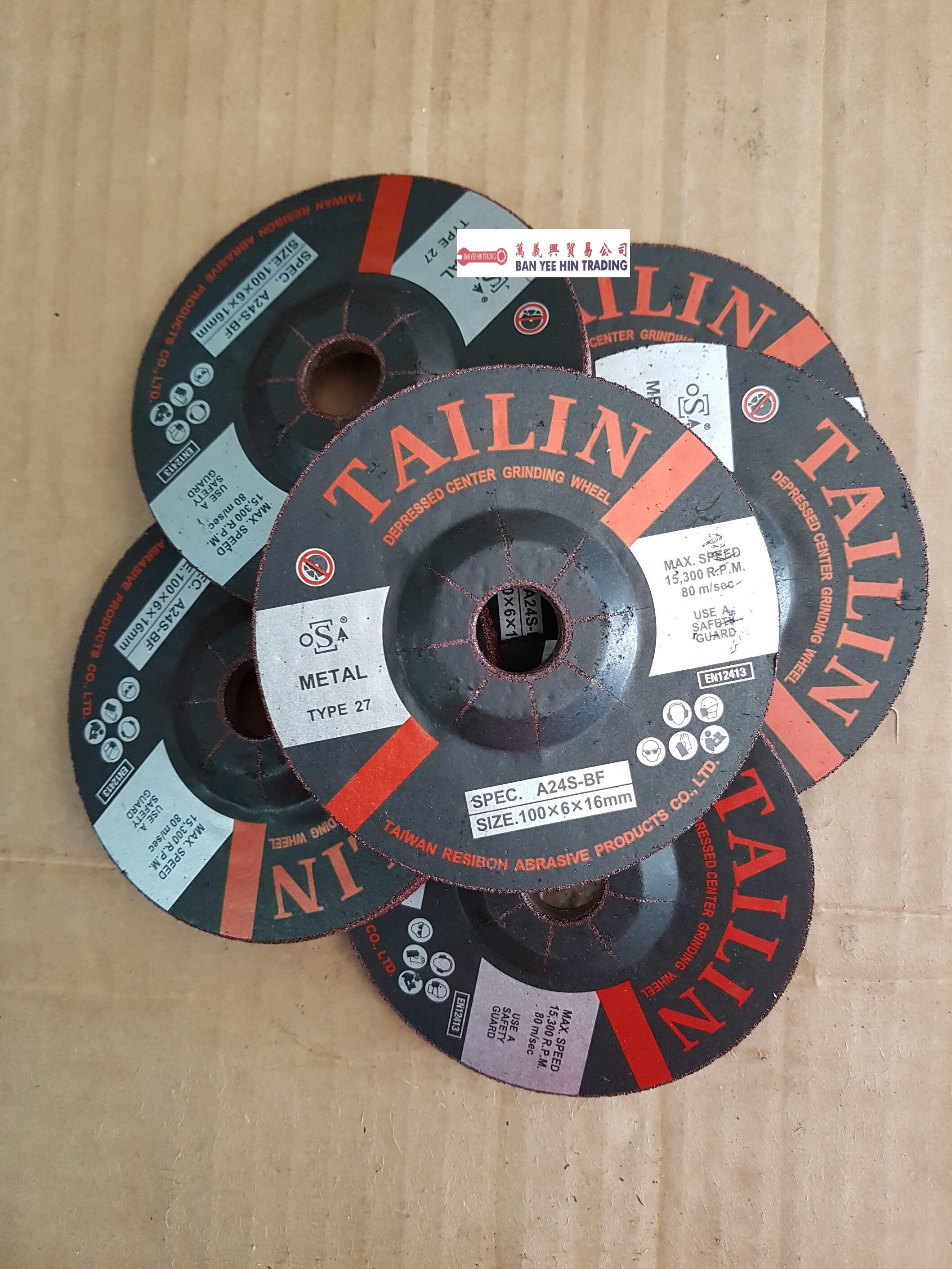 TAILIN GRINDING DISC 100MM X 6 X 16MM | Lazada