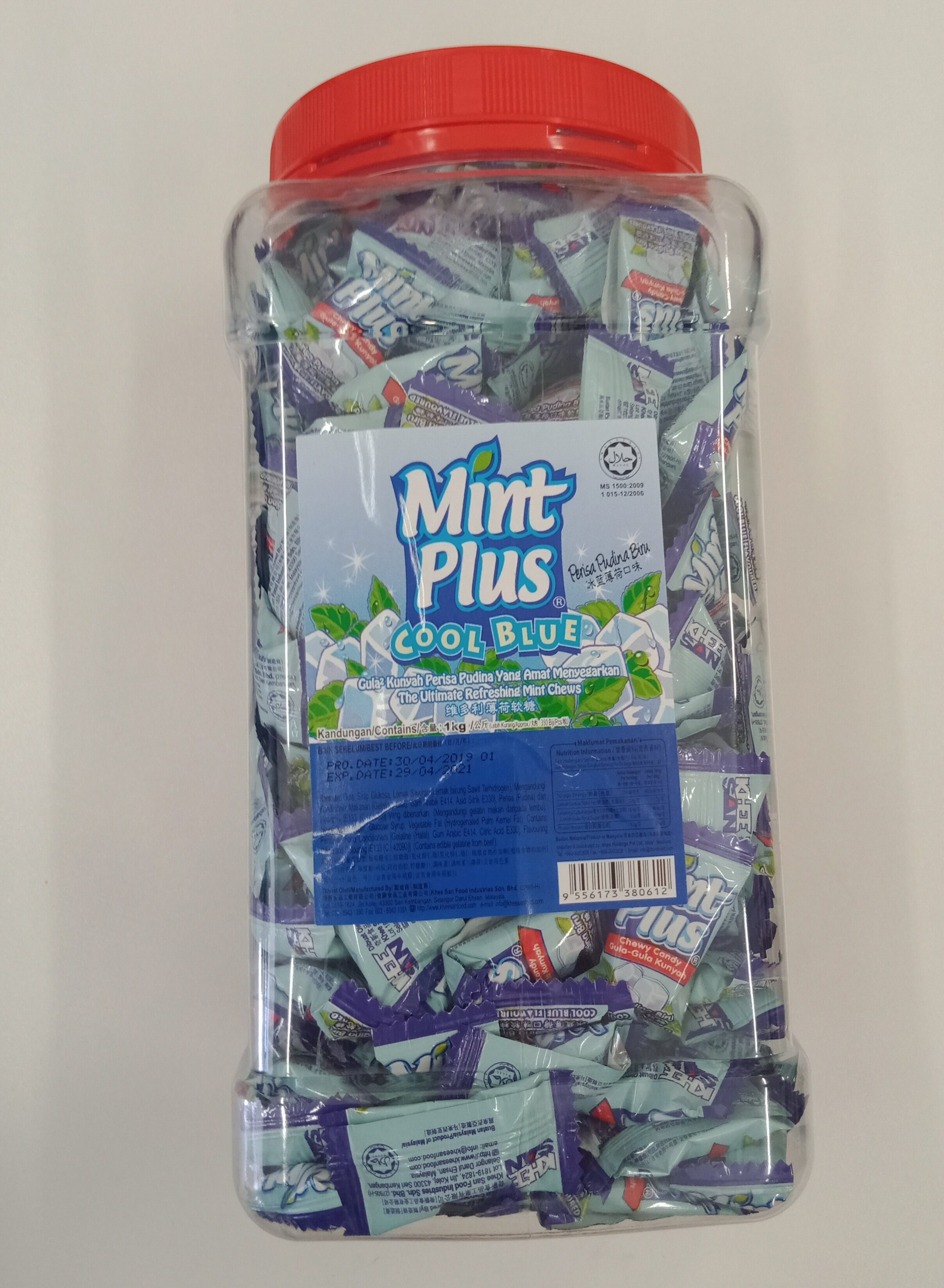 MINT PLUS COOL BLUE 1KG / 350 PCS | Lazada