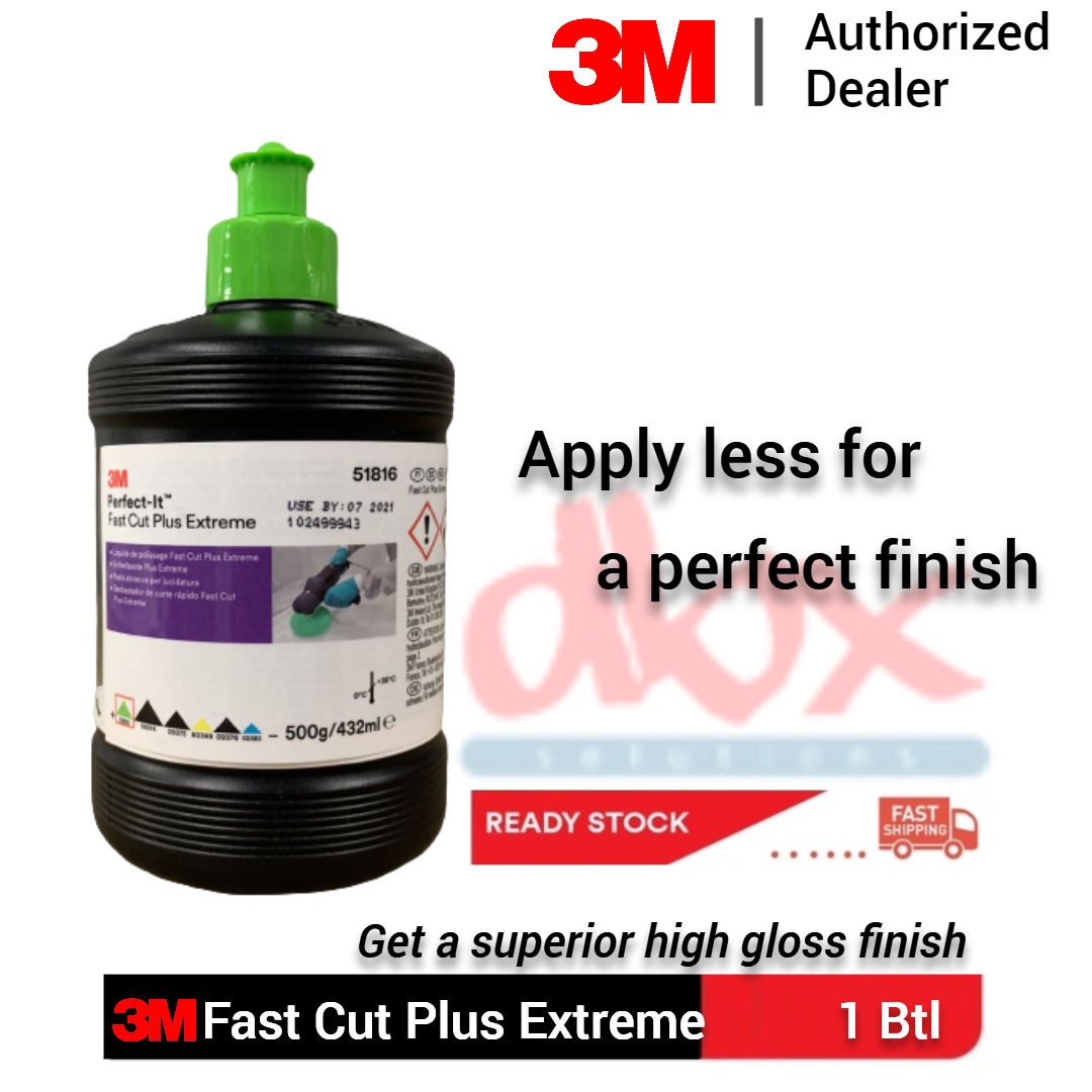 3M Perfect-It™ Fast Cut Plus Extreme, 500g/ 432ml, (PN51816) | Lazada