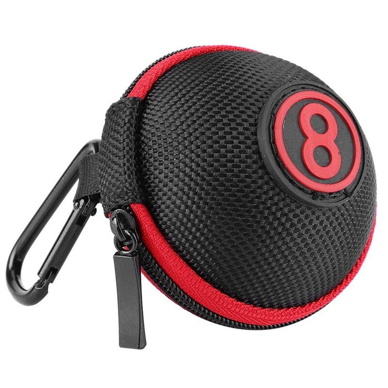 Billiards Ball Case 70mm Diameter EVa Portable Clip on Pool Bag ...