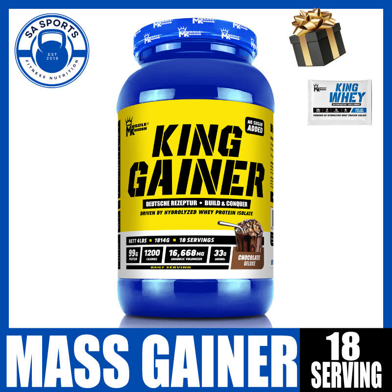 KING GAINER Muscle Kingdom Mass Gainer (1.8kg) SA Sports Nutrition ...