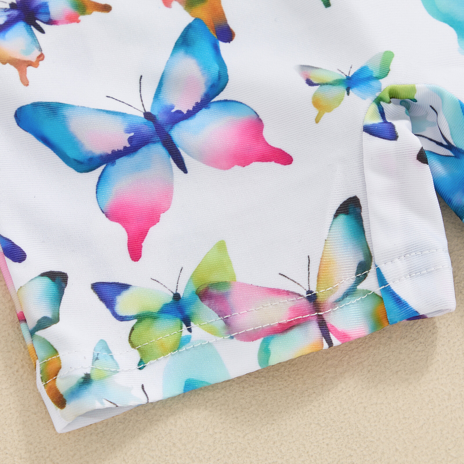 Thorn Tree Baby Girl Swimwear Summer Floral Print Short Sleeves ...