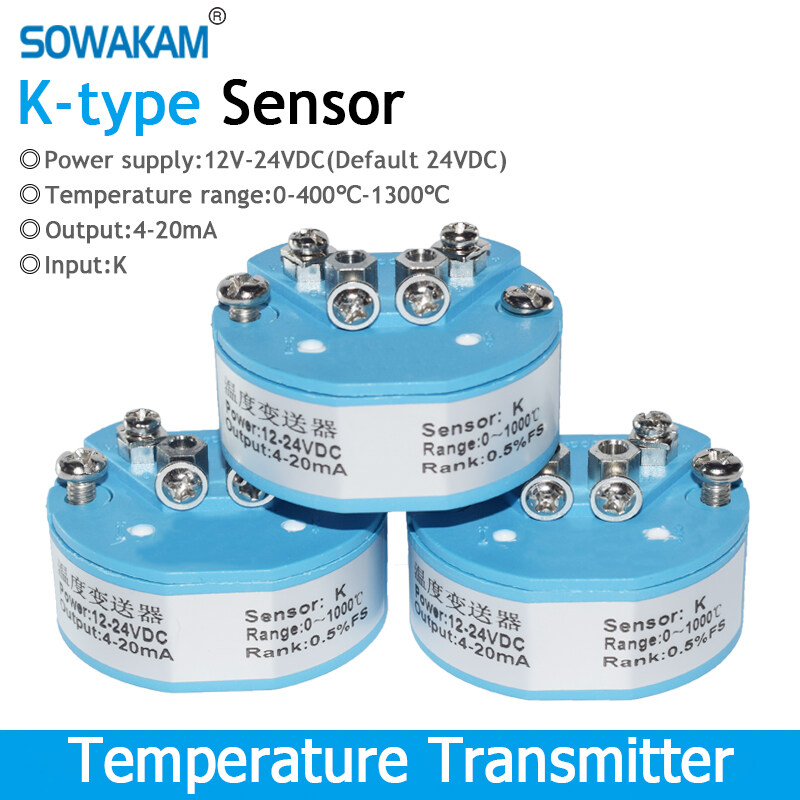 K-type Temperature Transmitter 0-400C-1300C K-type Temperature Sensor 4 ...
